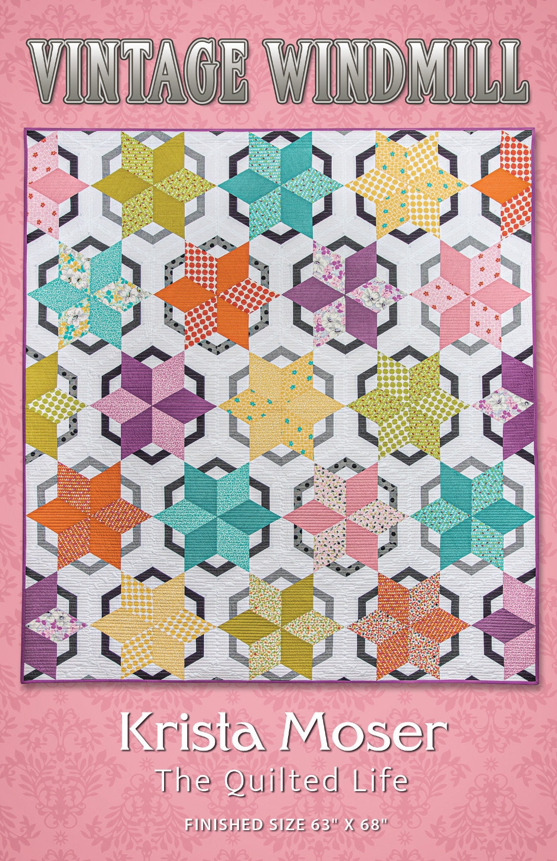 Vintage Windmill Krista Moser Modern Quilt Patterns, Uses 60 Degree ...
