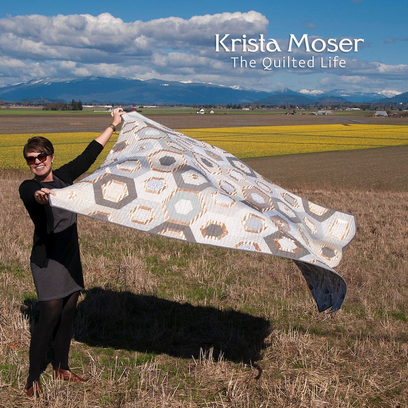 Honeycomb Hexagon Krista Moser Modern Quilt Patterns, Hexagon Quilt ...