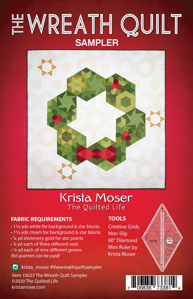 The Wreath Quilt Sampler, Krista Moser Patterns, Modern Quilt Pattern ...