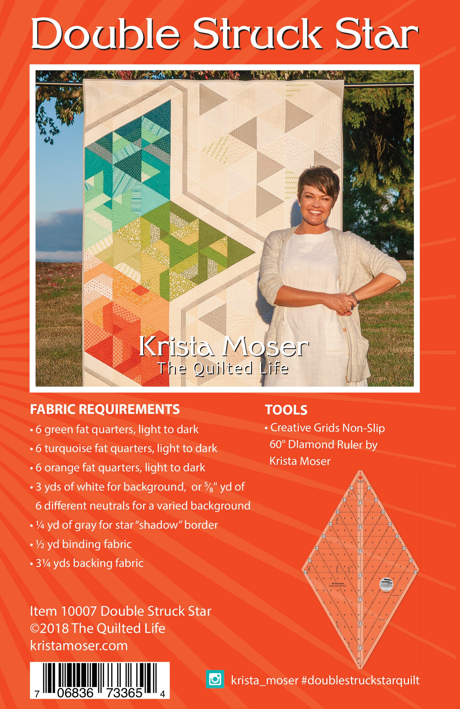 Double Struck Star Krista Moser Patterns Modern Quilt - Etsy