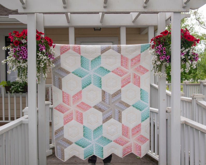 Champagne and Pearls, Krista Moser Patterns, Modern Quilt Pattern ...