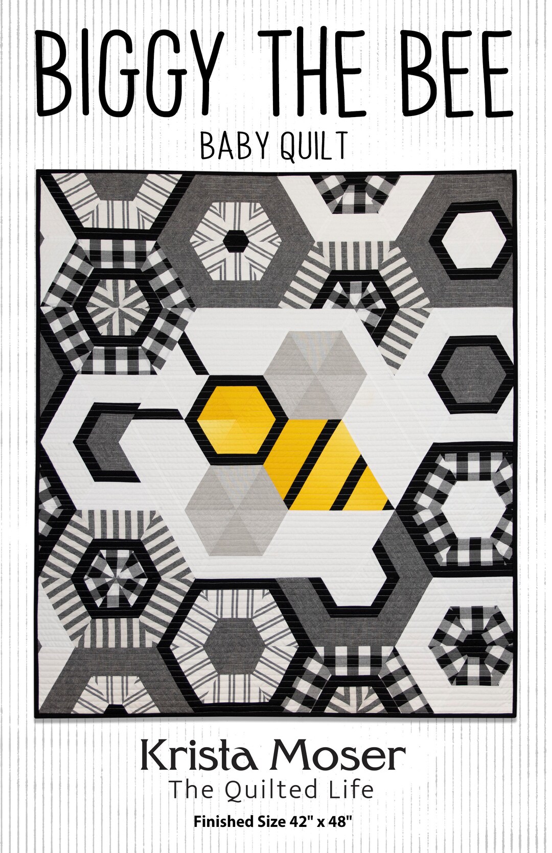 Biggy the Bee Baby Quilt, Krista Moser Modern Quilt Patterns, Bee Quilt ...