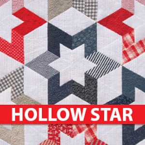 Hollow Star, Krista Moser Modern Quilt Patterns, Uses Large 60 Degree ...