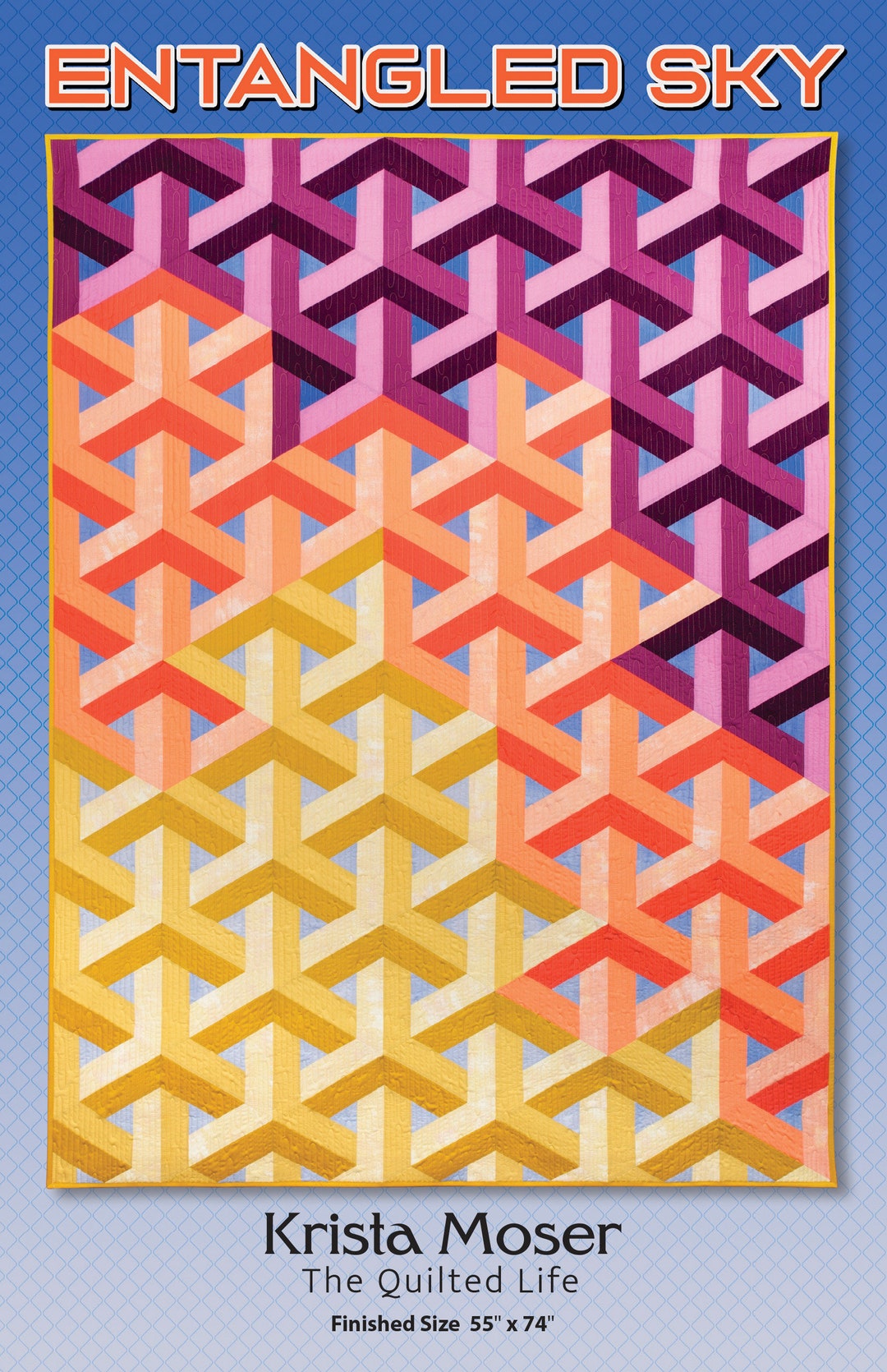 Entangled Sky Krista Moser Patterns, Escher Quilt Pattern, Modern Quilt ... Entangled Sky Krista Moser Patterns, Escher Quilt Pattern, Modern Quilt ...