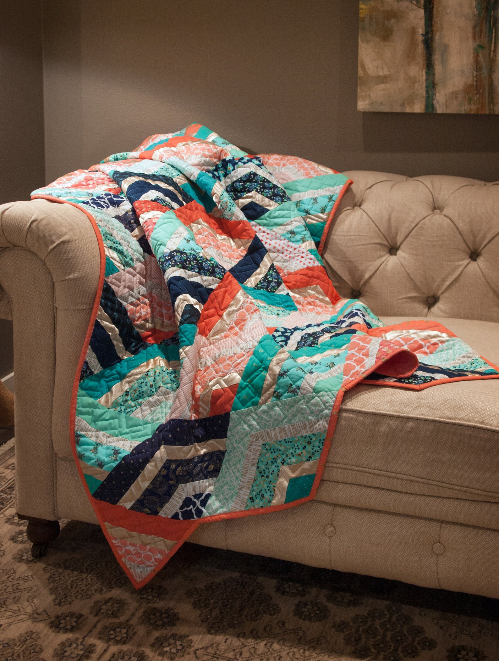 City Girl Chevron, Krista Moser Patterns, Modern Chevron Quilt, Modern ...