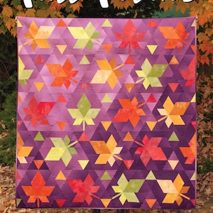 Fall Foliage, Krista Moser Modern Quilt Pattern, Uses 60 Degree Diamond ...