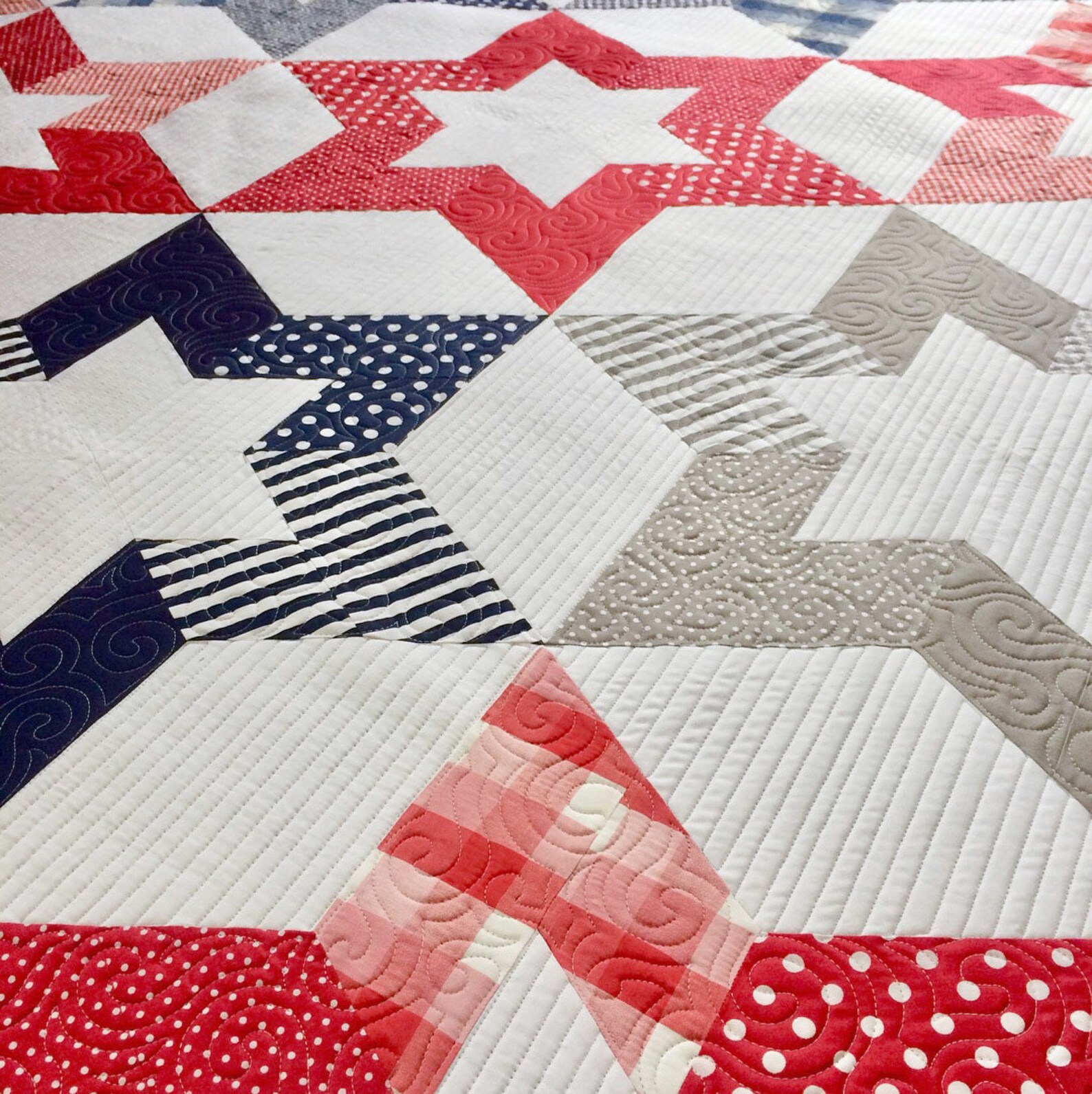 Hollow Star, Krista Moser Patterns Modern Quilt Pattern, Uses Large 60 ...