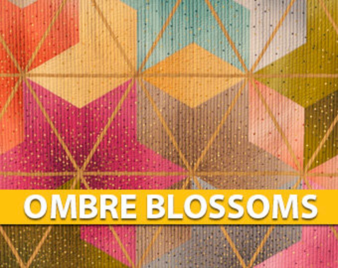 Ombre Blossoms, Krista Moser Patterns, Ombre Quilt Pattern, Large 60 ...