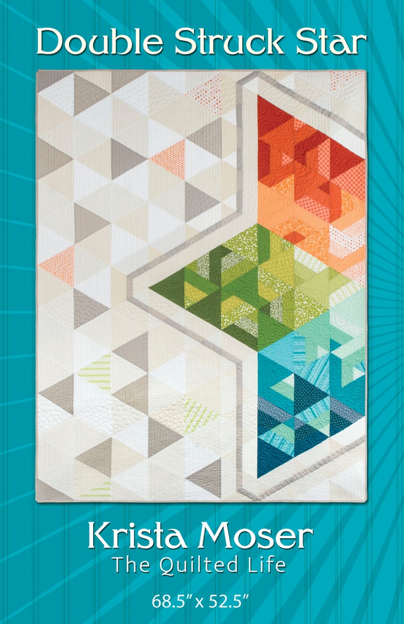 Double Struck Star Krista Moser Patterns Modern Quilt - Etsy