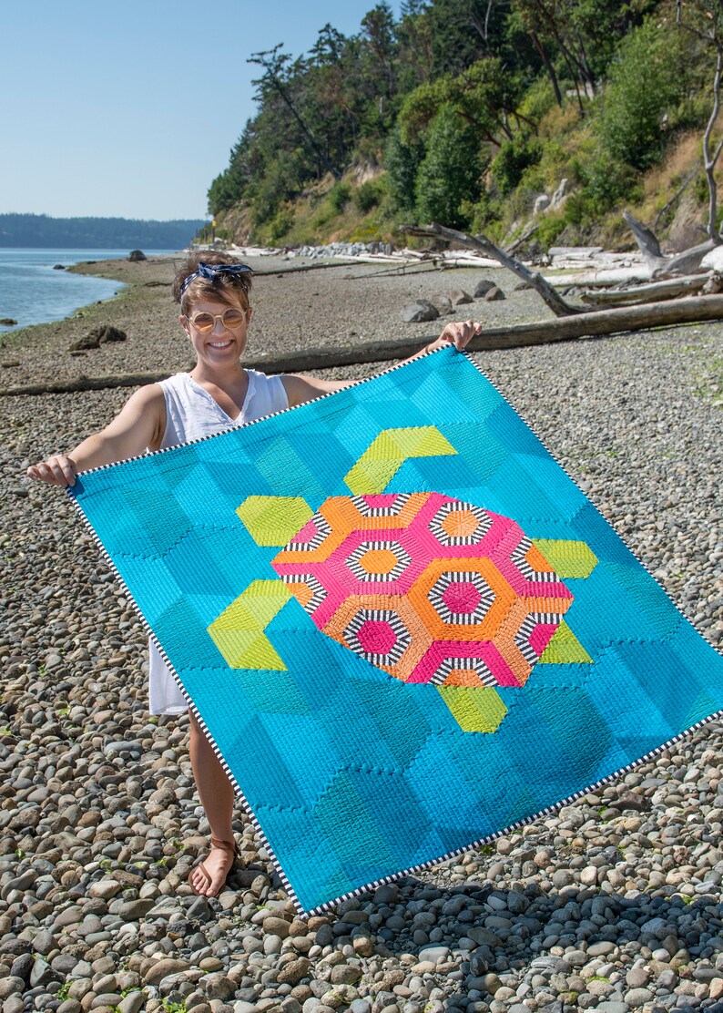 Tully the Turtle, Krista Moser Patterns, Turtle Quilt, Modern Quilt ...