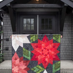 Crimson Christmas, Krista Moser Modern Quilt Patterns, Use Large 60 ...