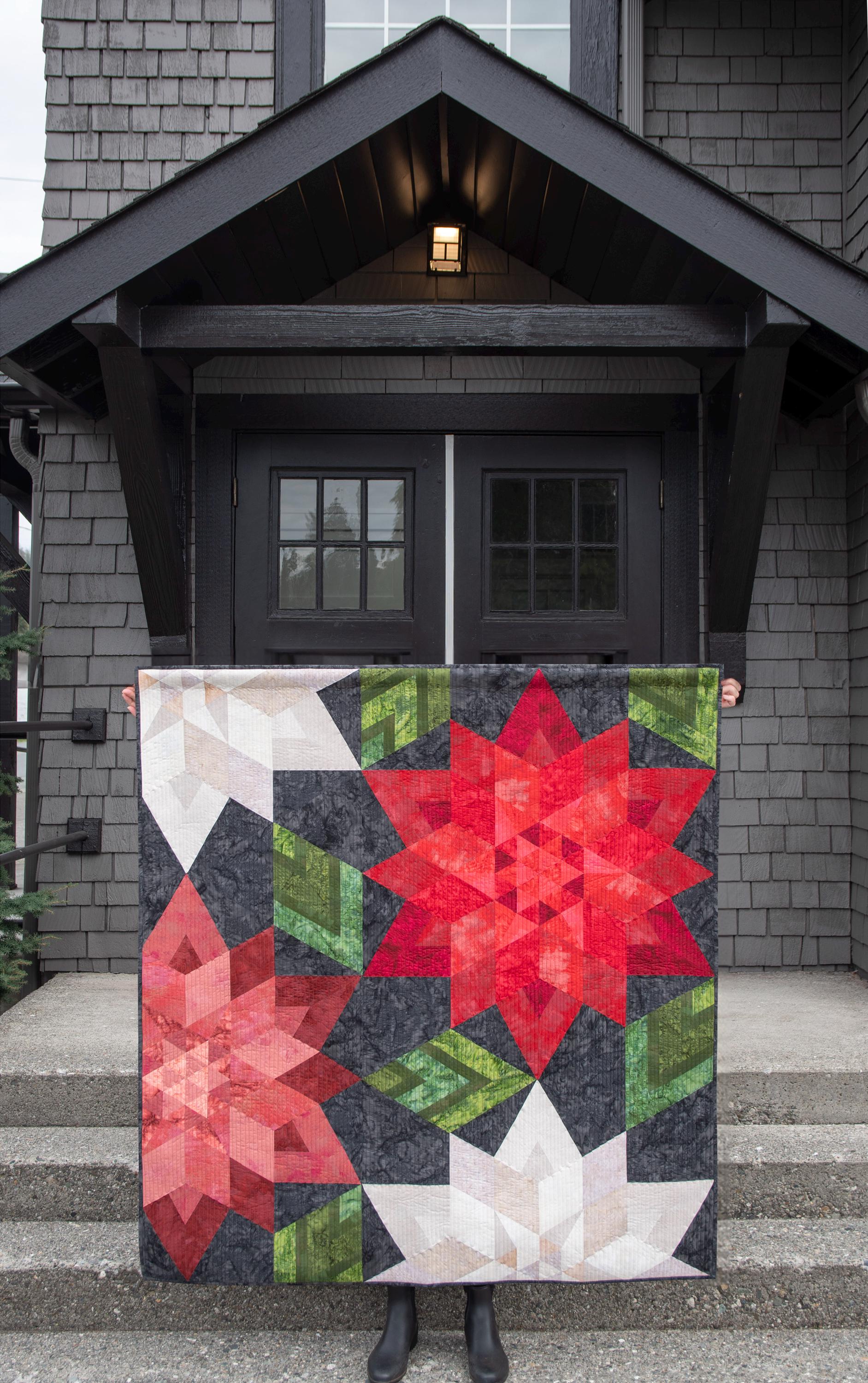 Crimson Christmas, Krista Moser Modern Quilt Patterns, Use Large 60 ...