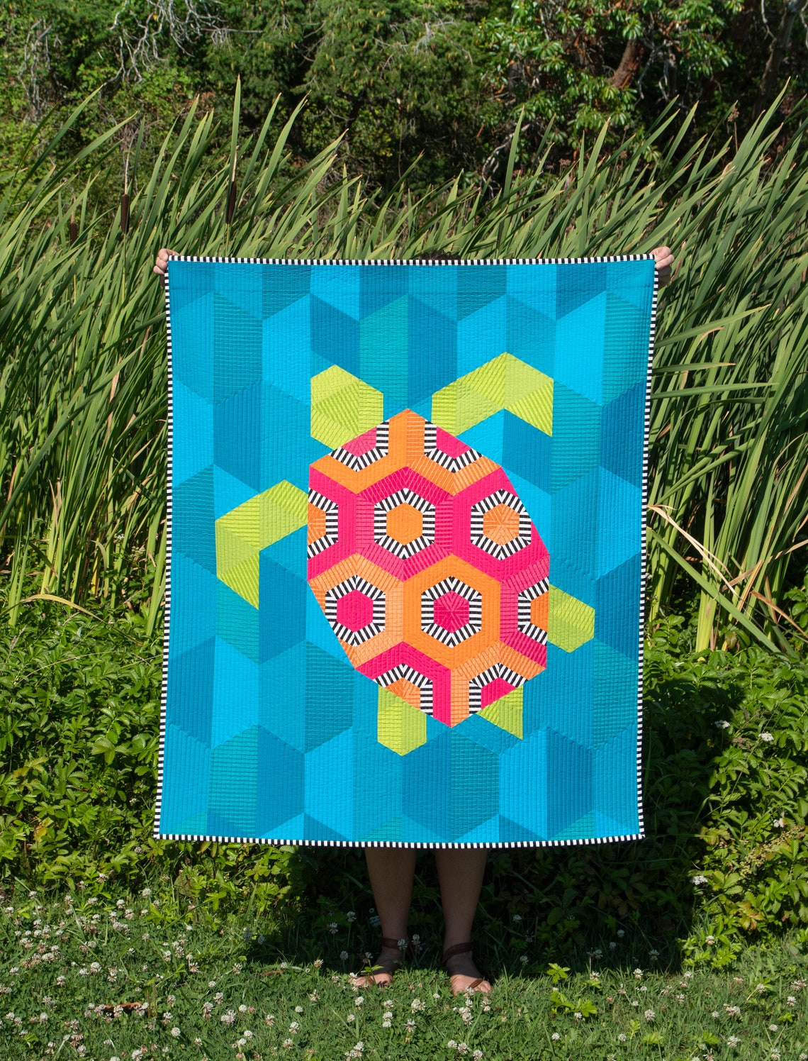 Tully the Turtle Krista Moser Patterns Turtle Quilt Modern - Etsy