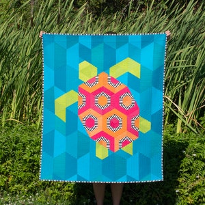 Tully the Turtle, Krista Moser Patterns, Turtle Quilt, Modern Quilt ...
