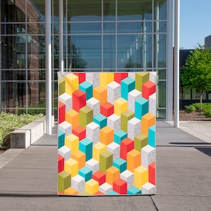 1611 Union Street, Krista Moser Modern Quilt Pattern, 3D Pattern, Large ...