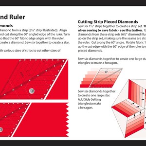 Quilting Ruler, Creative Grids Large 60 Degree Diamond Ruler (CGR60DIA ...