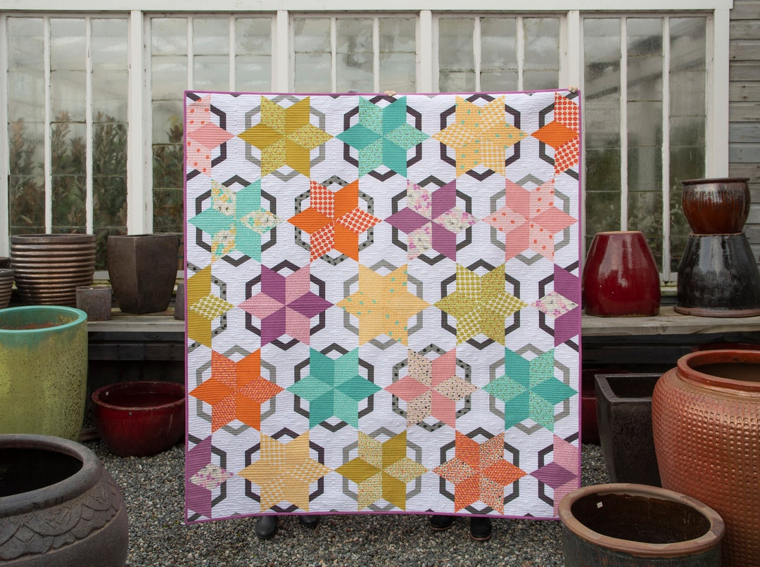 Vintage Windmill, Krista Moser Modern Quilt Patterns, Uses 60 Degree ...