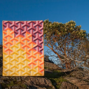 Entangled Sky, Krista Moser Patterns, Escher Quilt Pattern, 3D Quilting ...