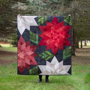 Crimson Christmas, Krista Moser Modern Quilt Patterns, Use Large 60 ...