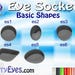 ES4 Eye Sockets - 26 Styles - 16 Sizes - 9 Colors - 3D Printed - One ...