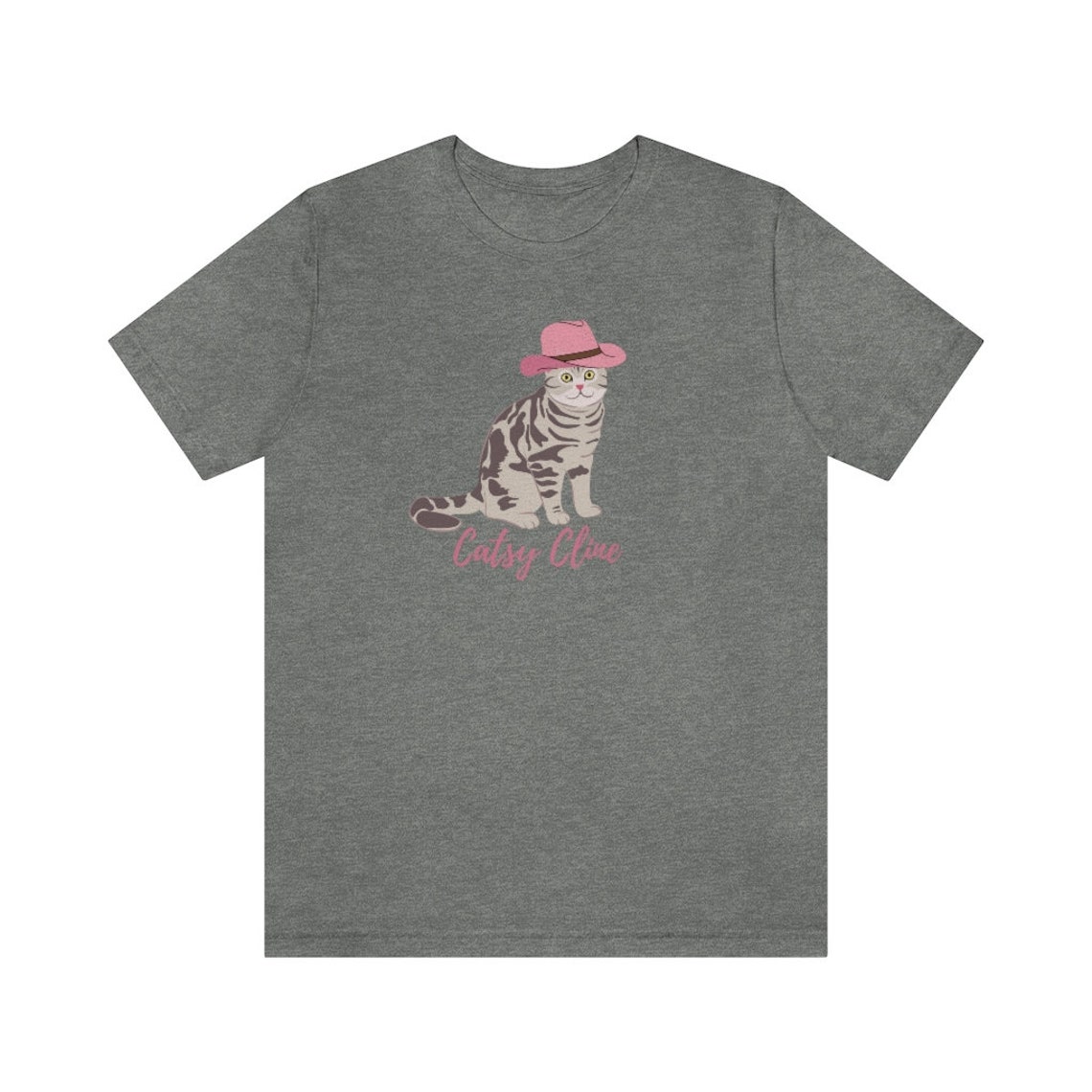 Catsy Cline Patsy Cline Country Music Cat Unisex Jersey Short Sleeve ...