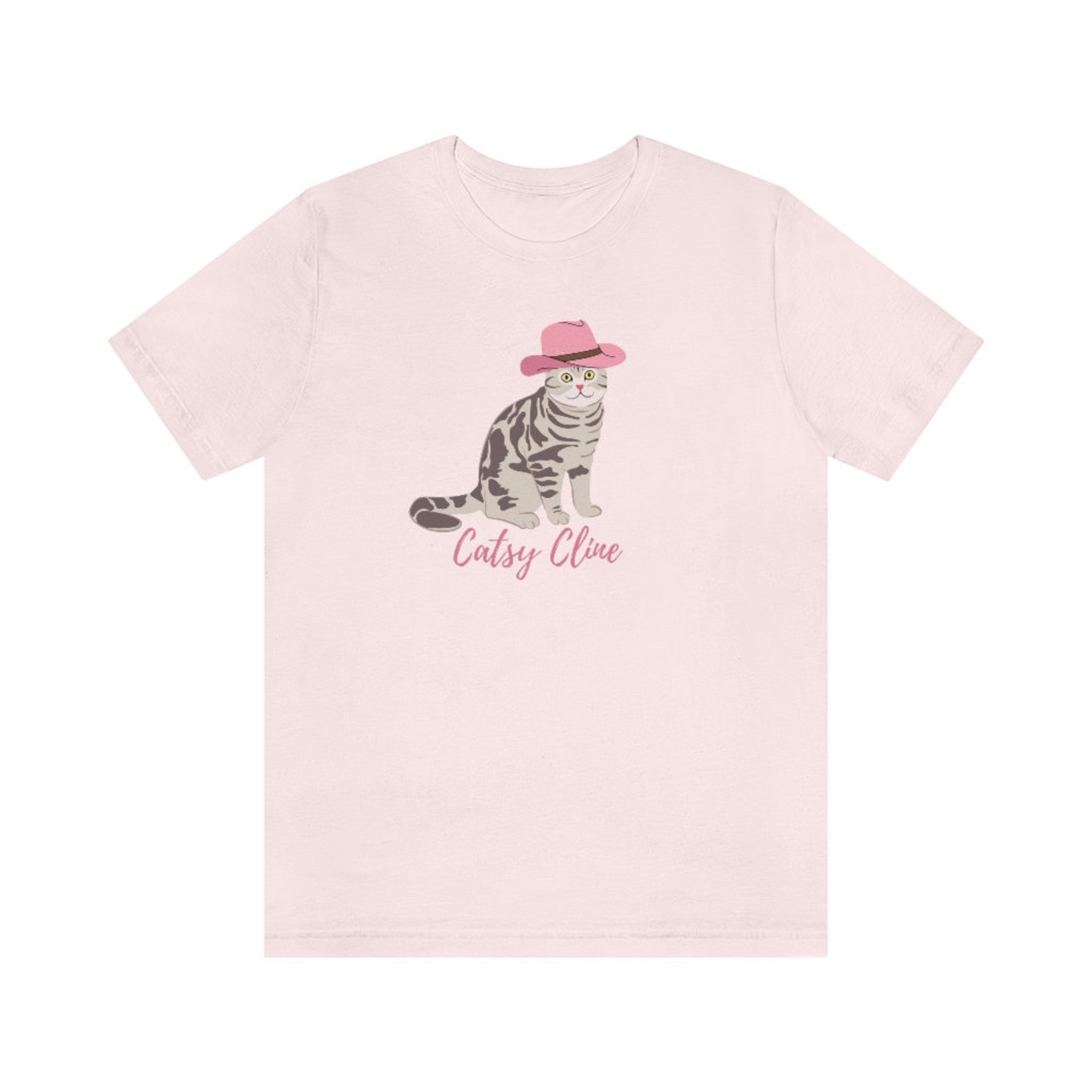 Catsy Cline Patsy Cline Country Music Cat Unisex Jersey Short Sleeve ...
