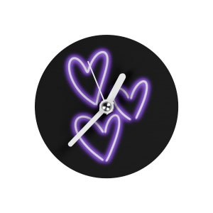 Neon Designs Shapes Fun Wall Clocks - Etsy