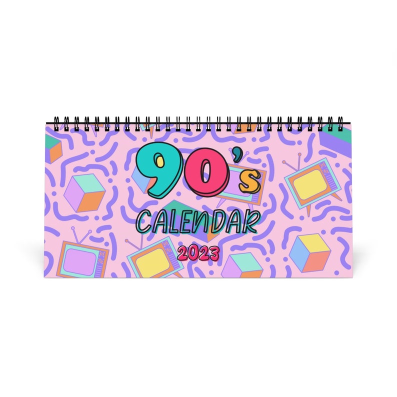 2023 Retro Vintage 90s Desk Calendar - Etsy