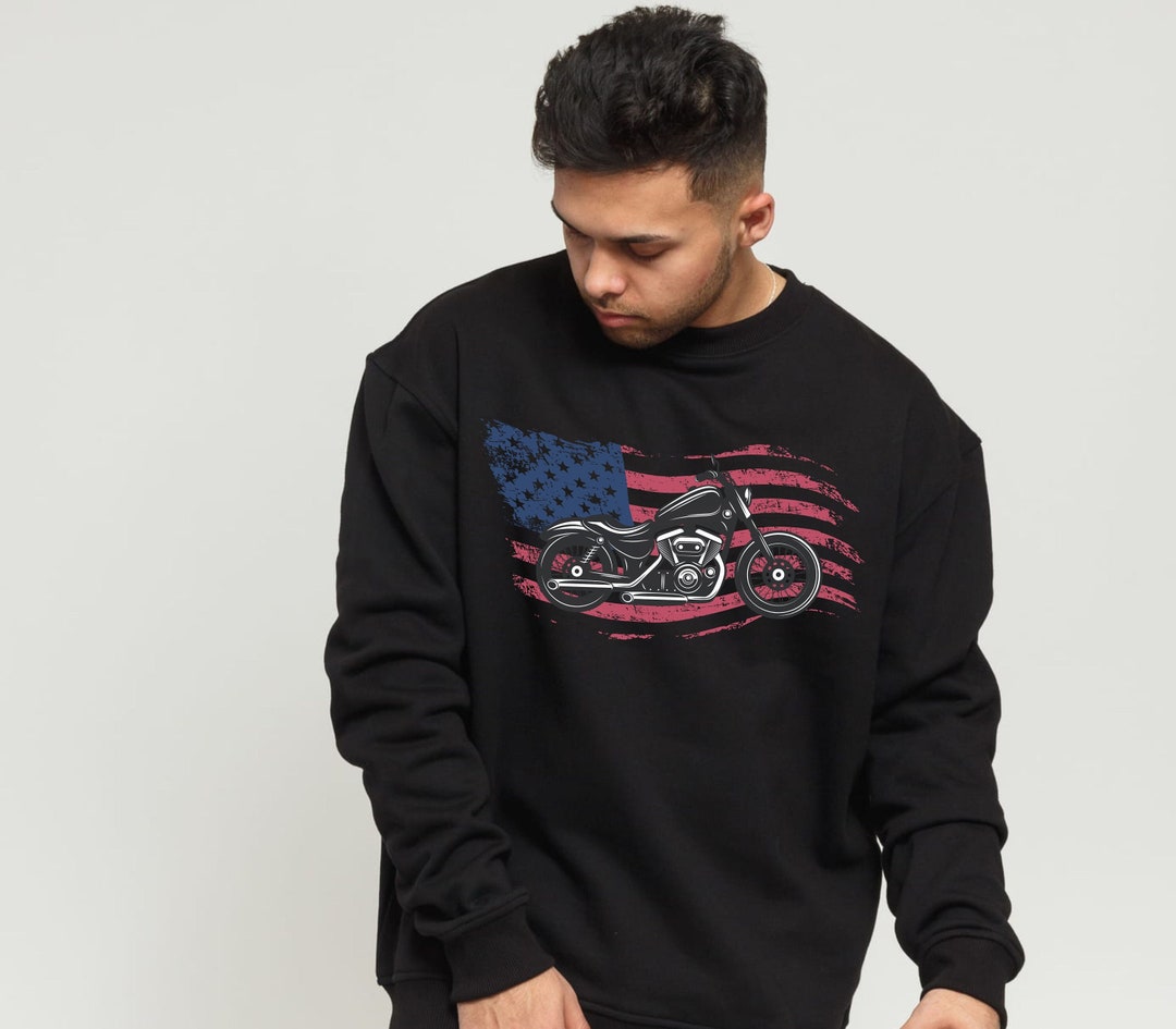 American Muscle Motorcycle Unisex Crewneck Sweatshirt - Etsy