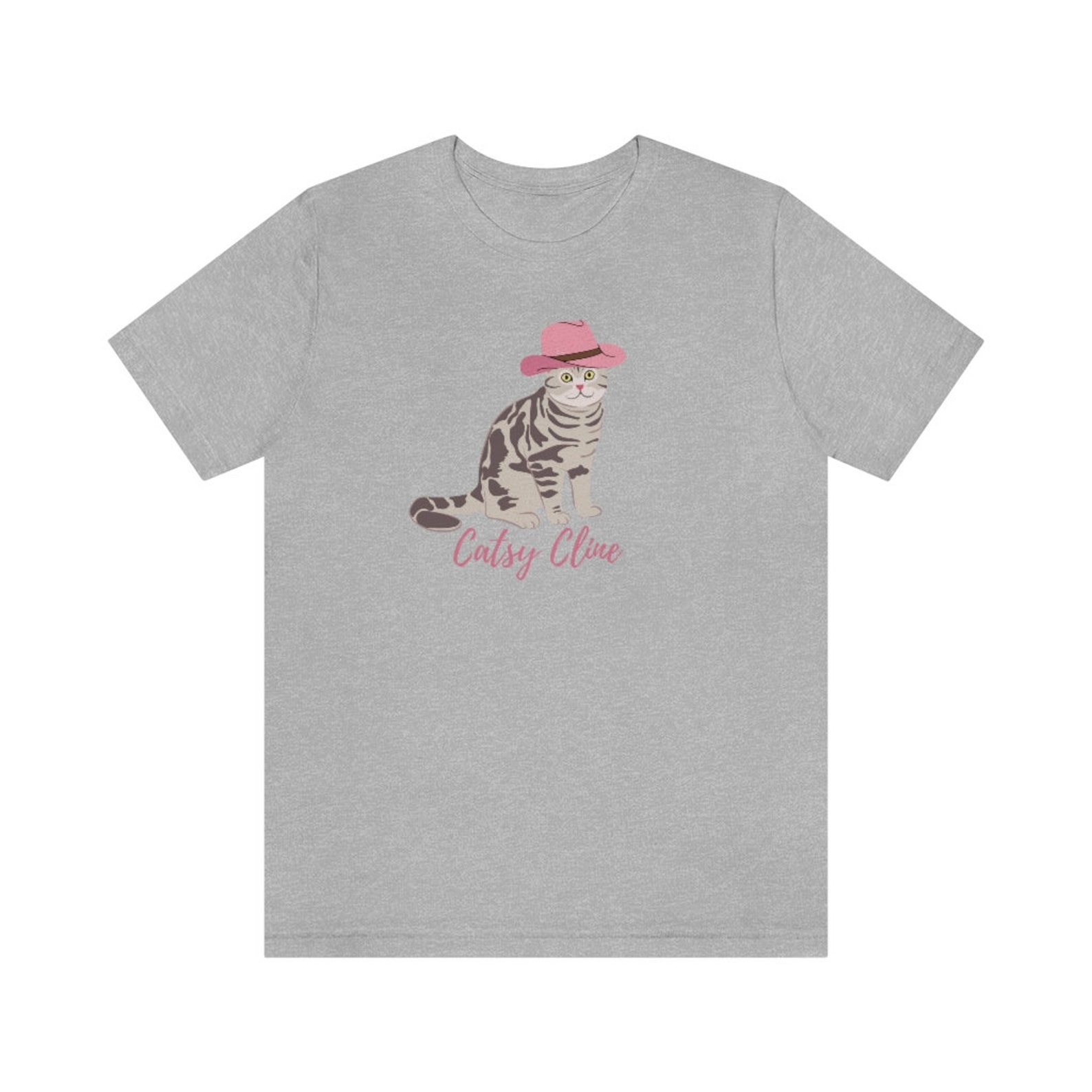 Catsy Cline Patsy Cline Country Music Cat Unisex Jersey Short Sleeve ...