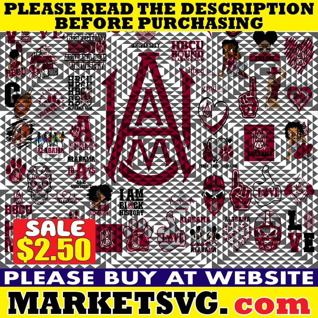 Alabama A&M University Svg, HBCU Svg Collections, HBCU Svg, Football ...