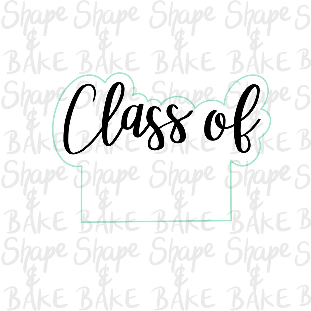 Class of Plaque Cookie Cutter - Etsy
