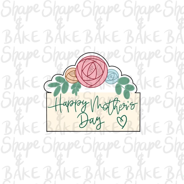 Floral Plaque Cookie Cutter - Etsy