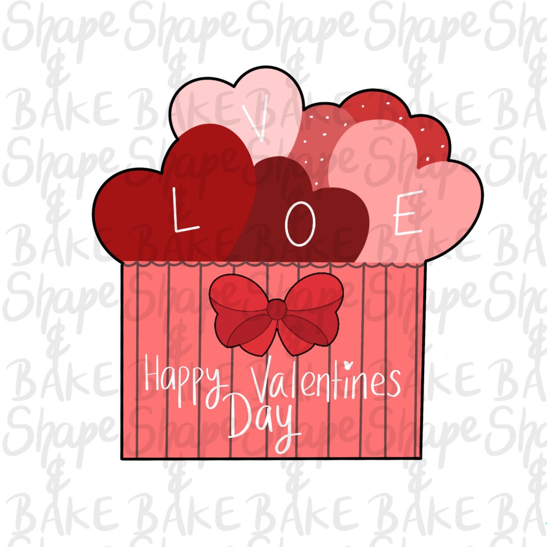 Heart Gift Box Cookie Cutter - Etsy
