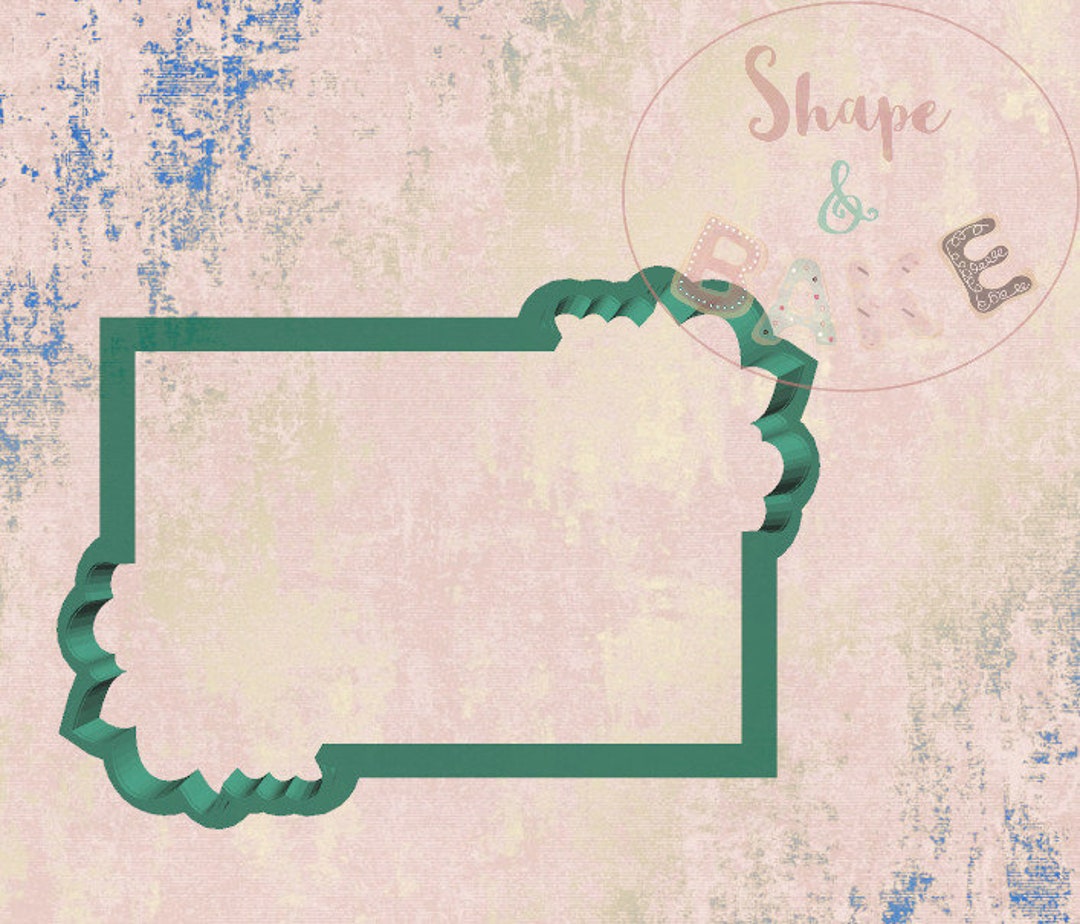 Floral Rectangle Cookie Cutter - Etsy