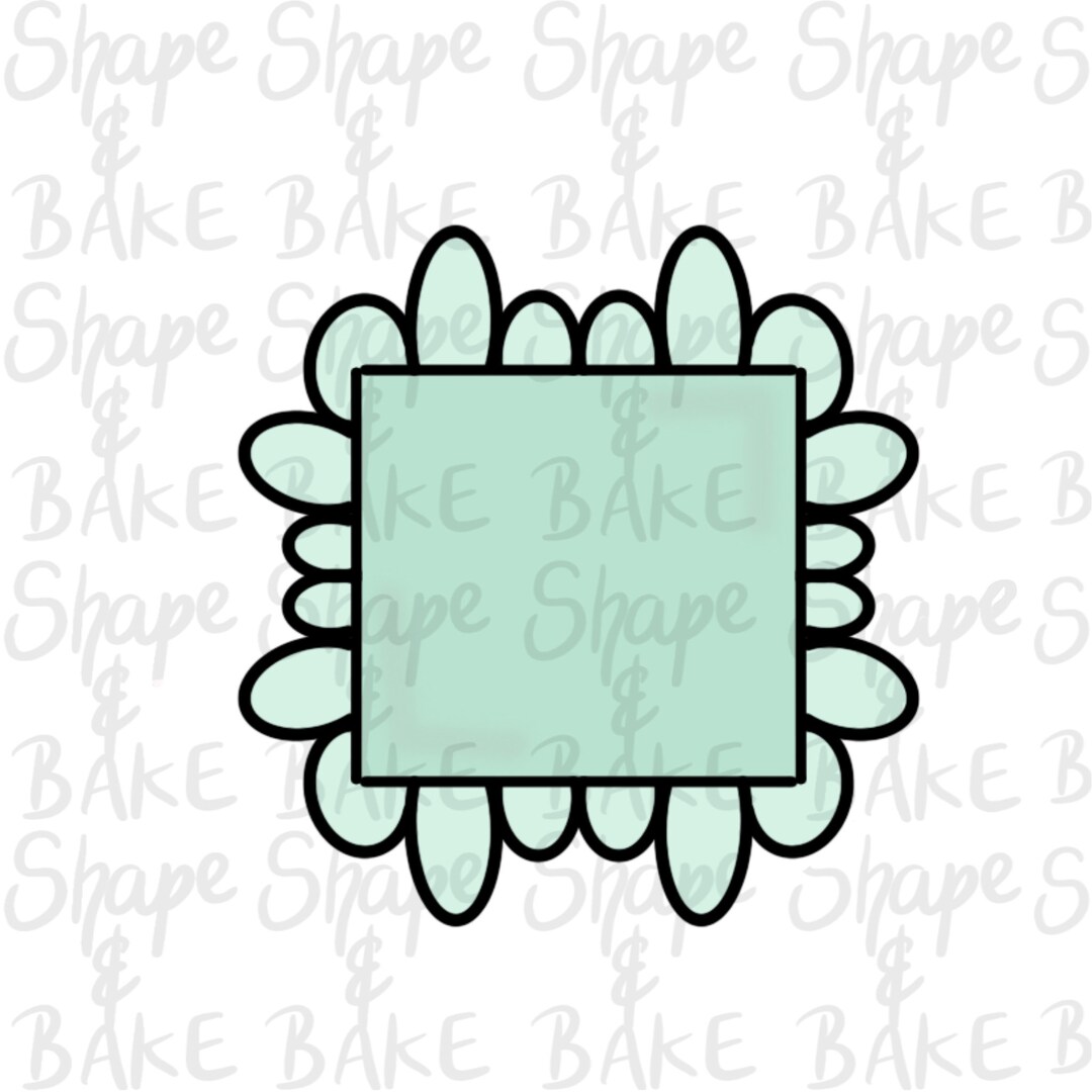 Frilly Square Cookie Cutter - Etsy
