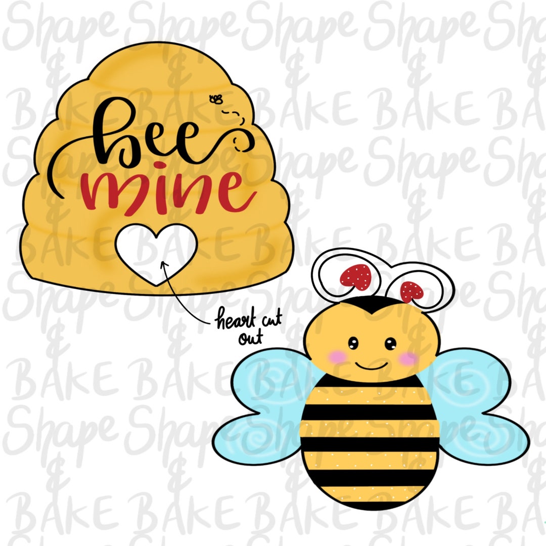 Bee Mine Cookie Cutter Set 2 Cutters - Etsy