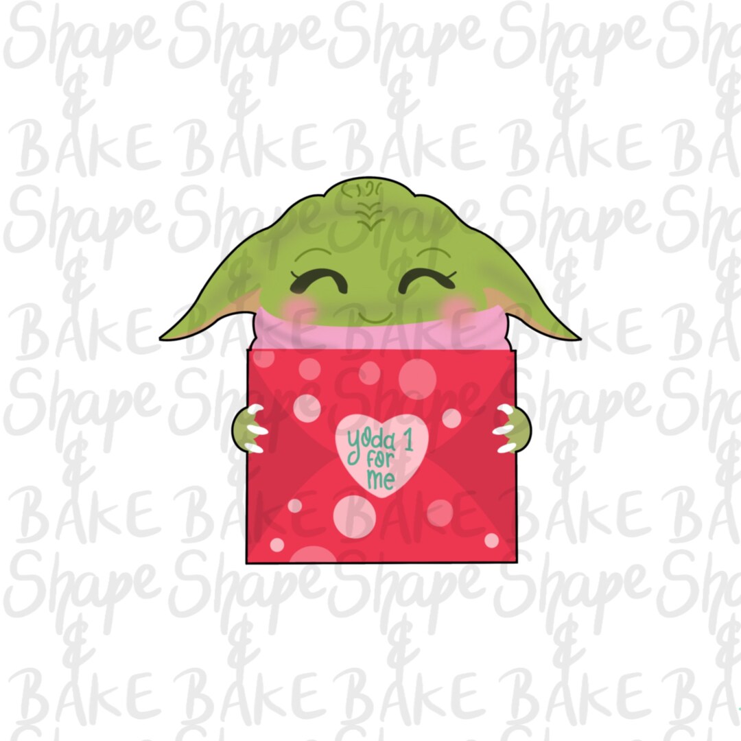 Yoda Holding an Envelope Cookie Cutter - Etsy