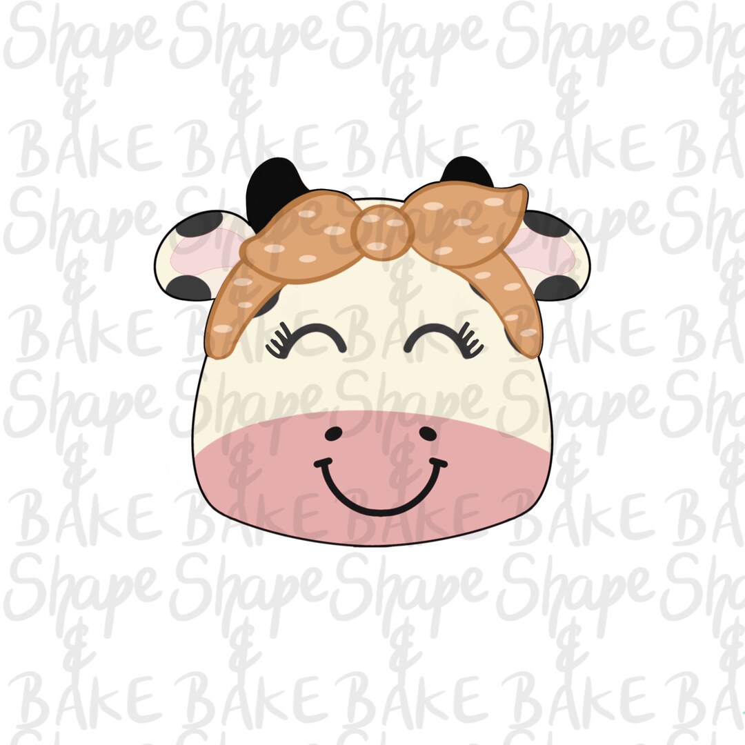 Girl Cow Face Cookie Cutter - Etsy