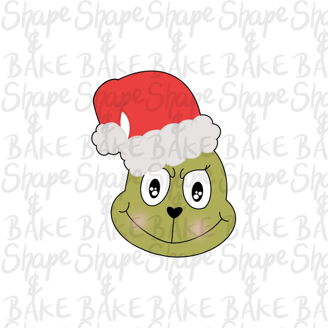 Santa Grinch Face Cookie Cutter - Etsy