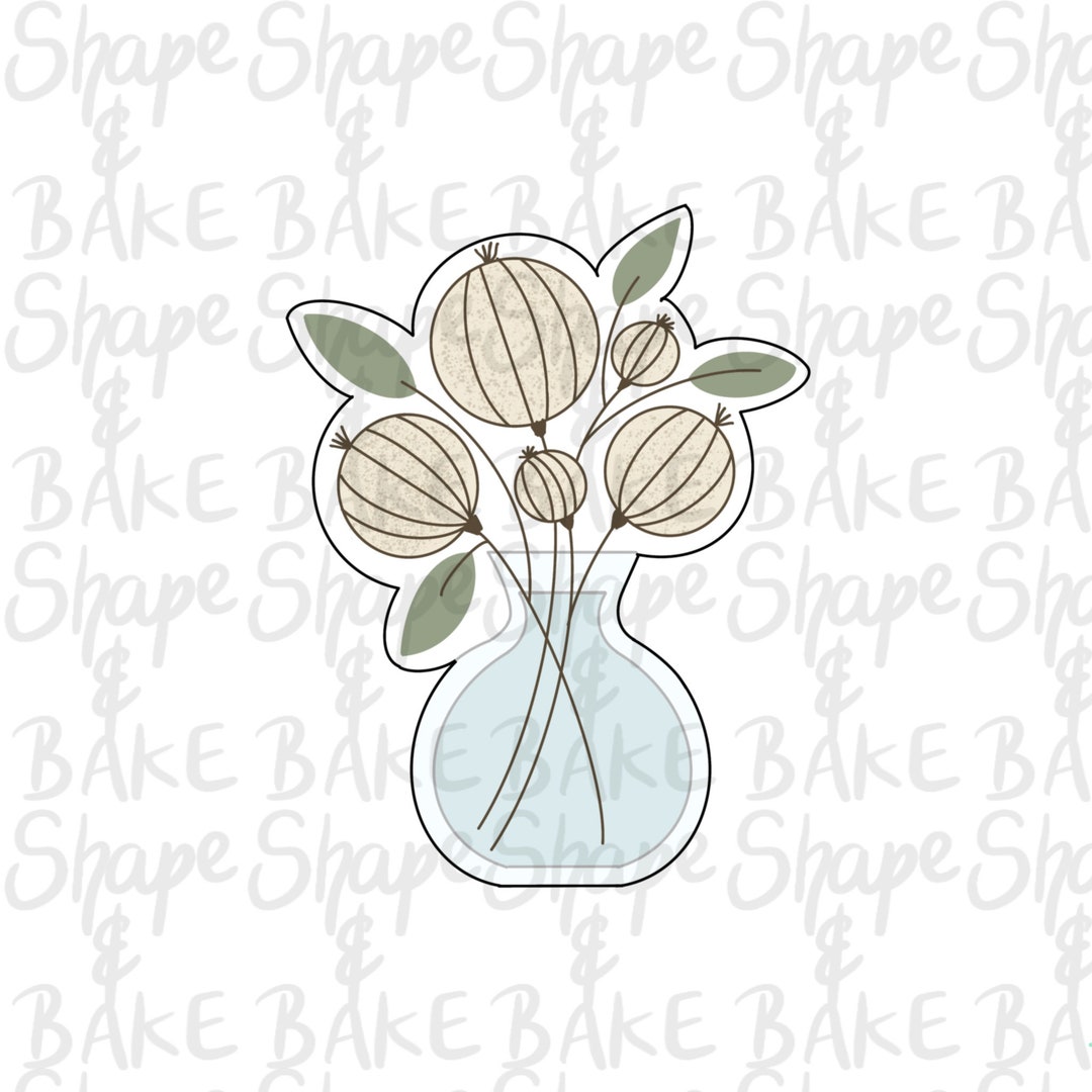 Flower Vase Cookie Cutter - Etsy