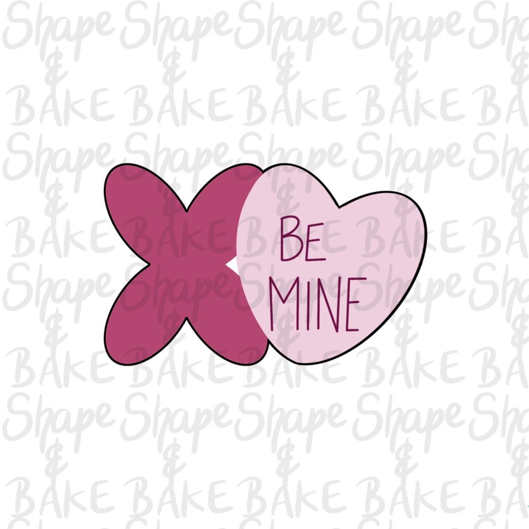 X and Heart Cookie Cutter - Etsy