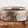 Hammered Titanium Ring, Mens Wedding Band, Distressed Rustic Finish - Etsy