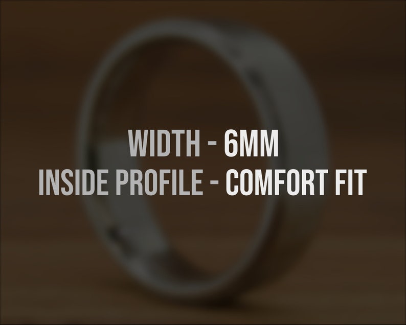 Mountain Range Ring 7mm Titanium 14k Yellow Gold Inlay - Etsy