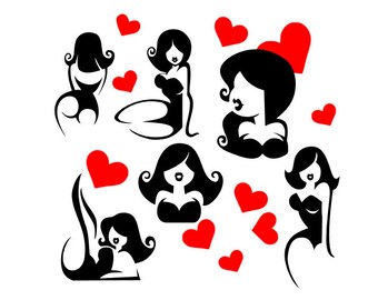 Pin up Girl Svg | Etsy