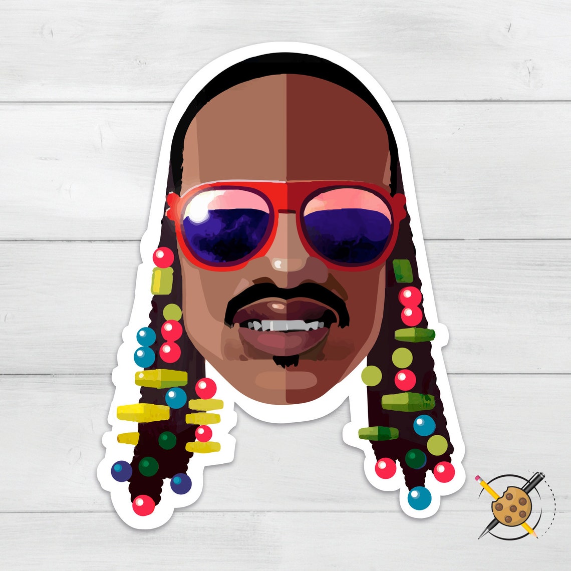 Stevie Wonder Vinyl Sticker Laptop Sticker Glossy | Etsy