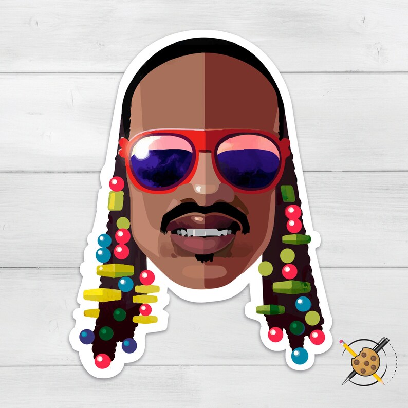 Stevie Wonder Vinyl Sticker Laptop Sticker Glossy | Etsy