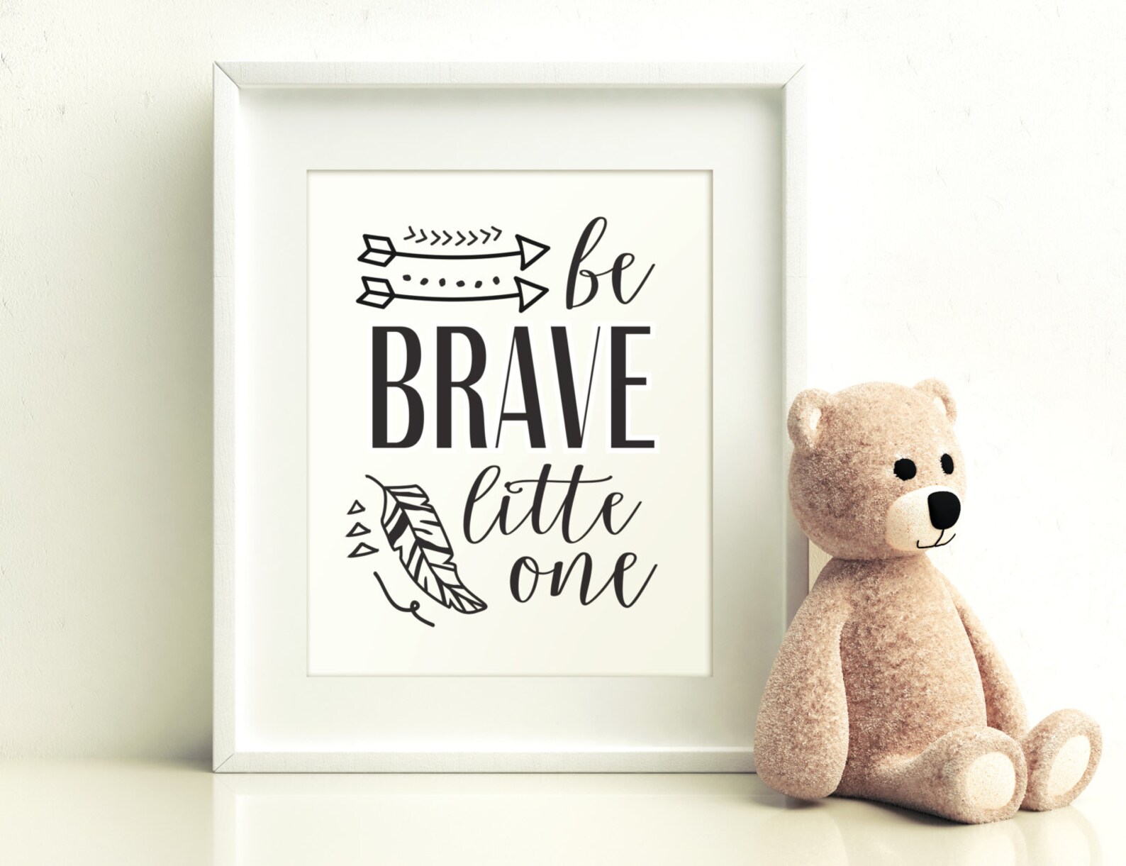 Be Brave Little One Nursery Printable, Gender Neutral Nursery Printable ...