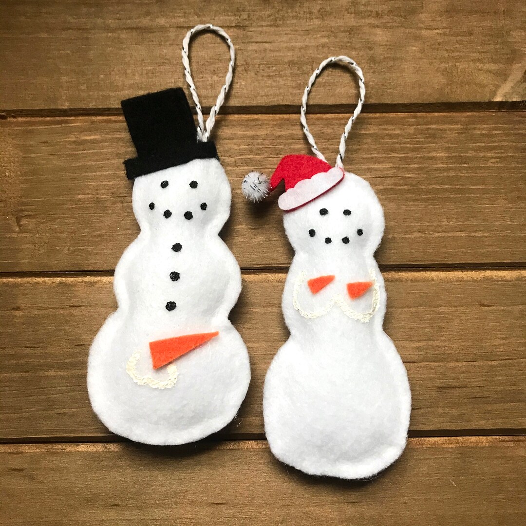 Funny Snowman Ornament: Chilly Willy & Busty Brrtha - Etsy