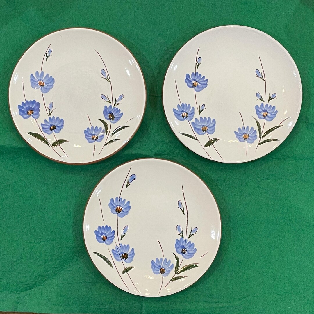 6 Vintage, MCM, 6 1/8 Bread & Butter Plates in the 'chicory' Pattern by ...